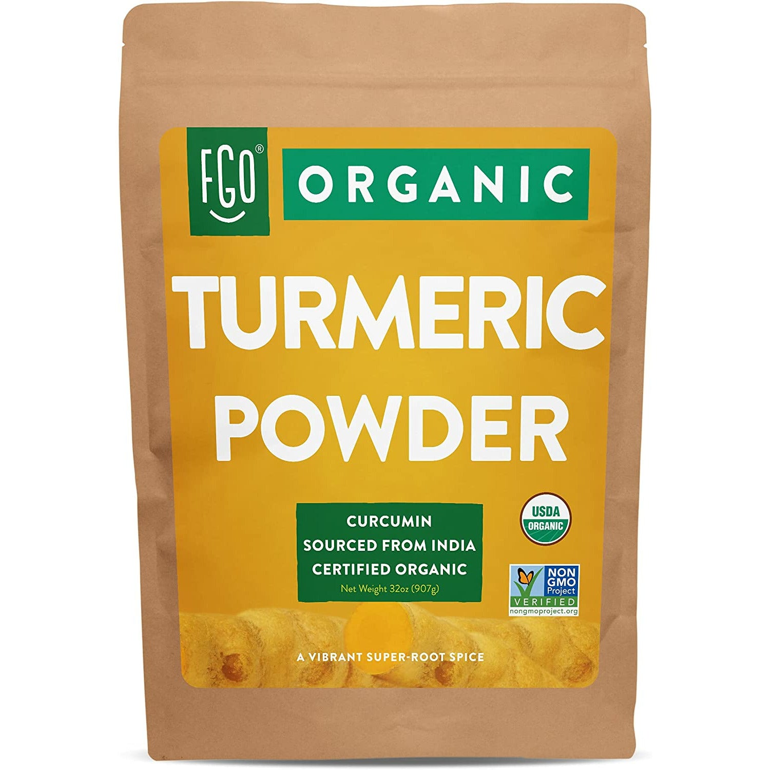Organic Turmeric Root Powder w/ Curcumin – Vibrant Natural Market